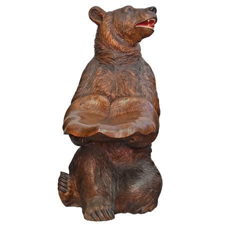 Swiss 'Black Forest' Carved Bear Chair - Renaissance Antiques