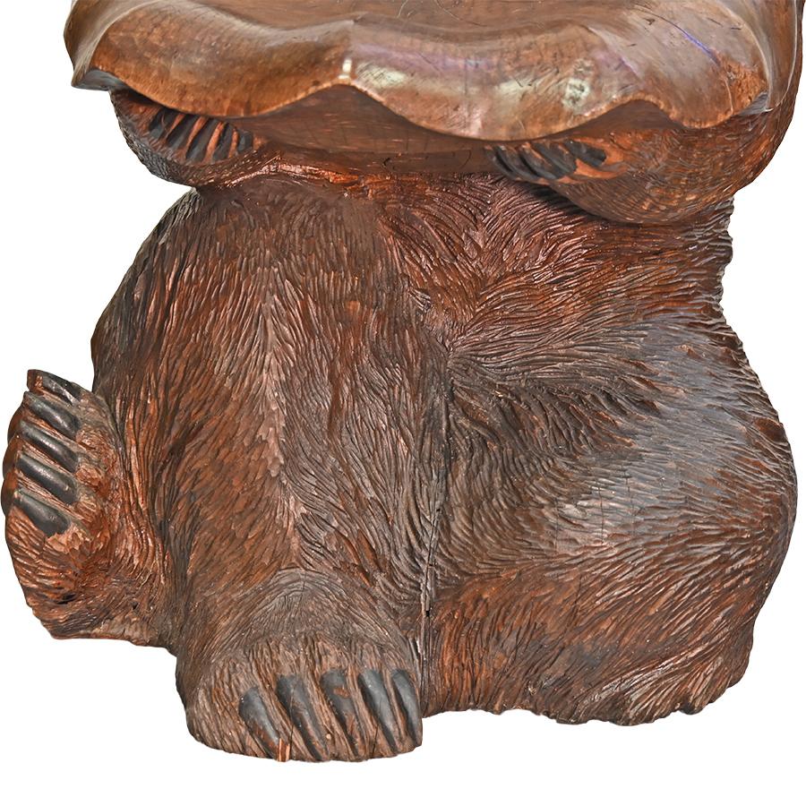 Swiss 'Black Forest' Carved Bear Chair - Renaissance Antiques