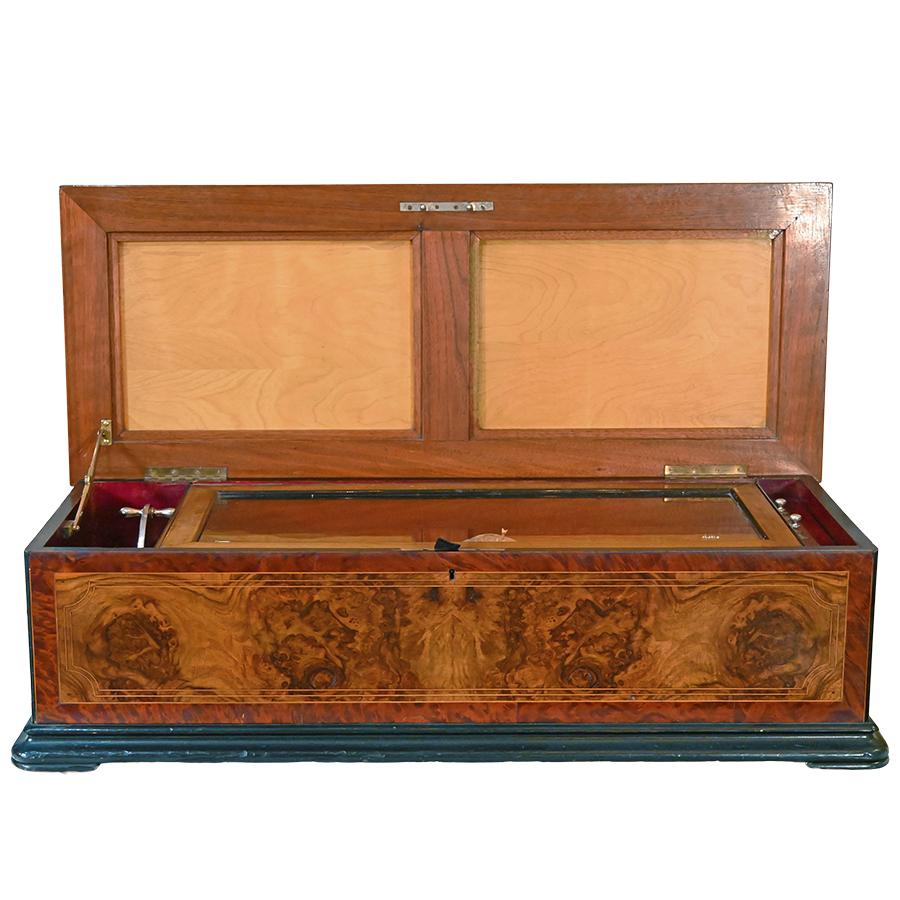 Swiss 8 Tune Cylinder Music Box by George Baker & Co. of Geneva ...