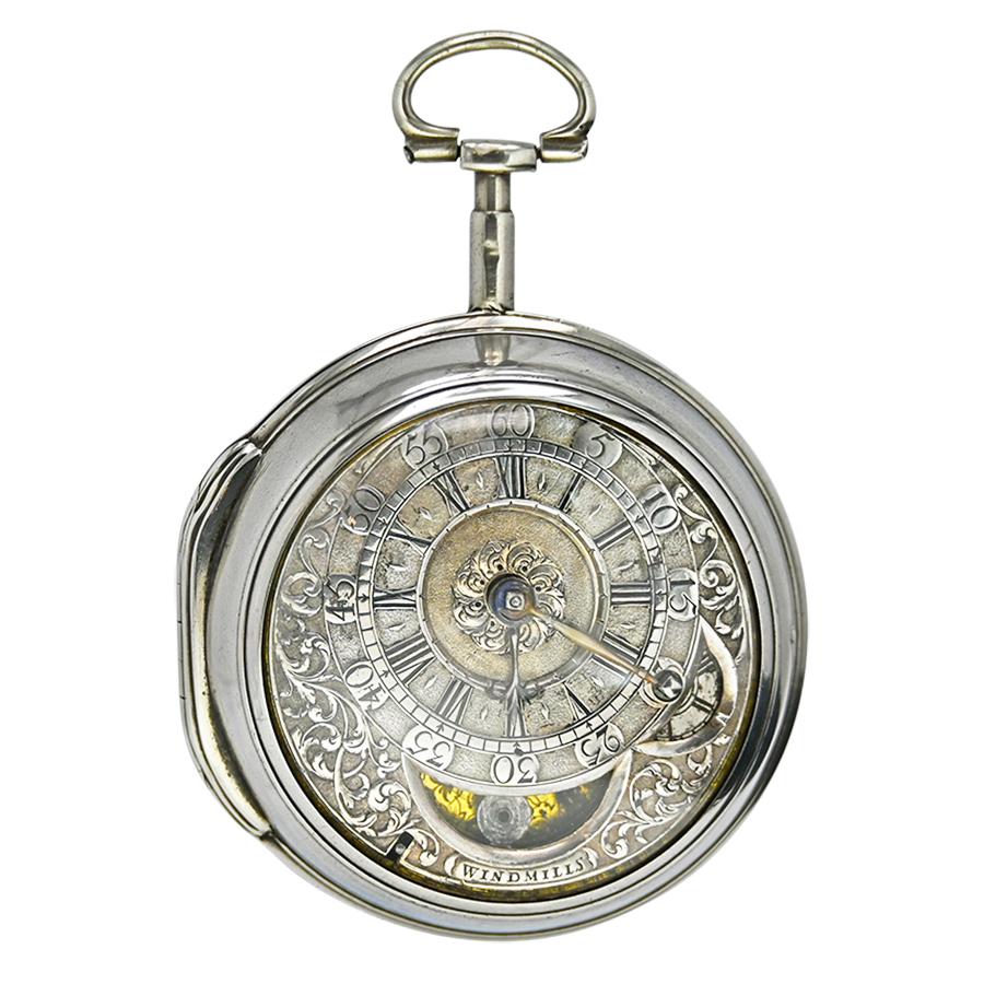 English Consular Case Verge Fusée Pocket Watch by Windmills of London ...