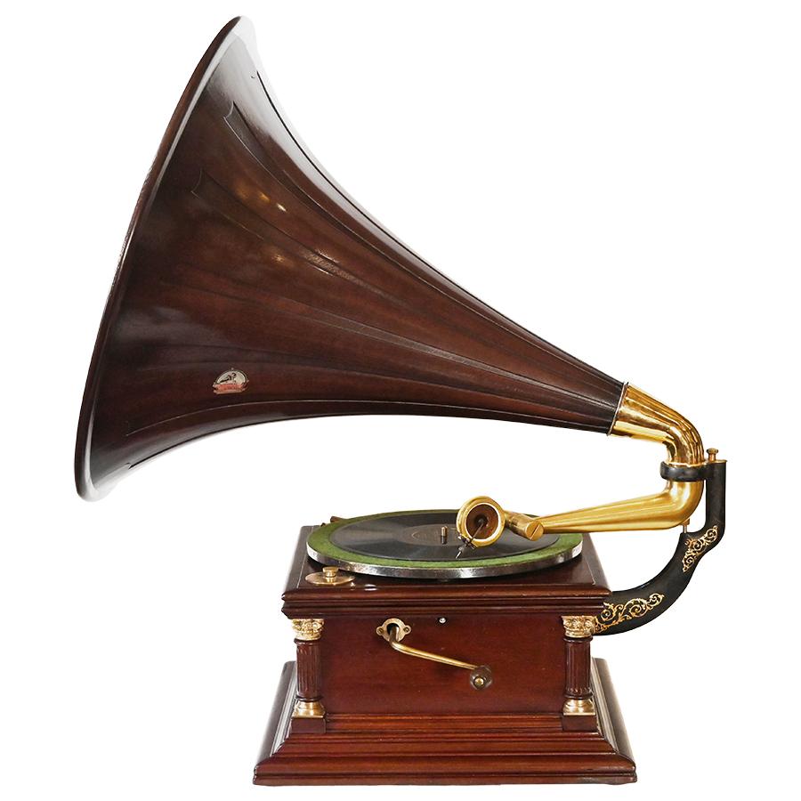 American Victor VI 78 RPM Spearpoint Horn Mahogany Phonograph ...
