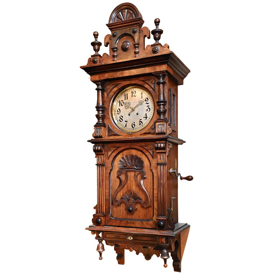 German Rare Symphonion Wall Clock - Renaissance Antiques