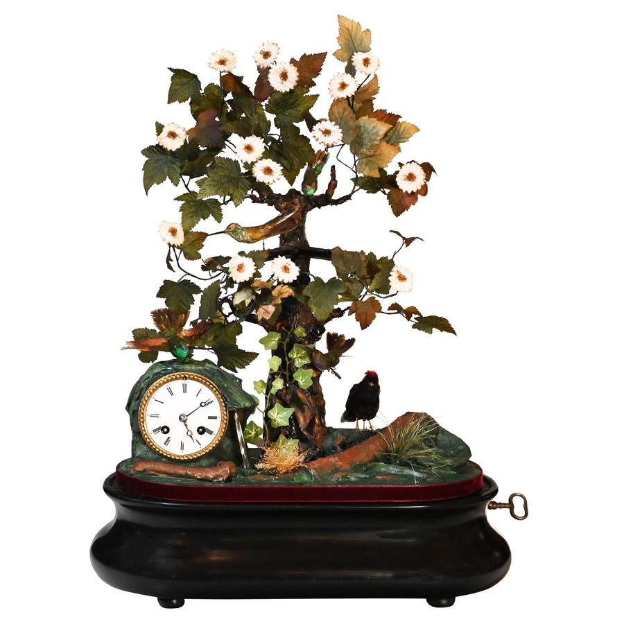 French Automaton Clock with Animated and Singing Birds - Renaissance ...