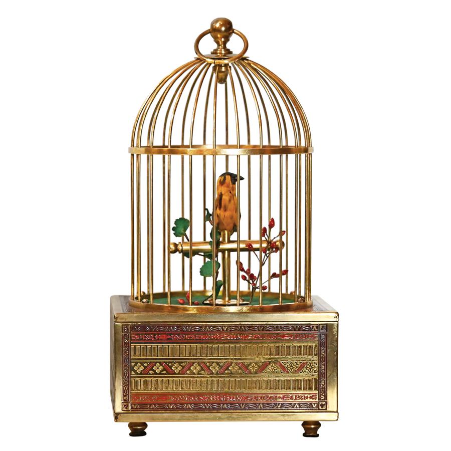 German Singing Bird in Cage Automaton - Renaissance Antiques