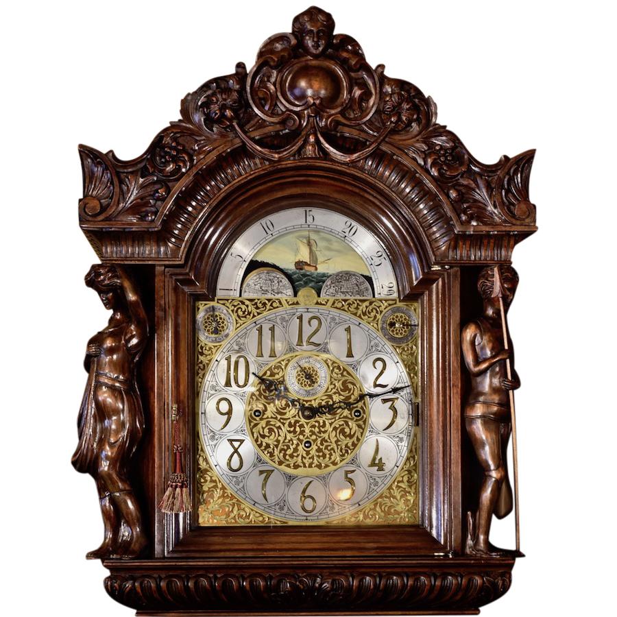 American Colonial Hall Clock - Renaissance Antiques
