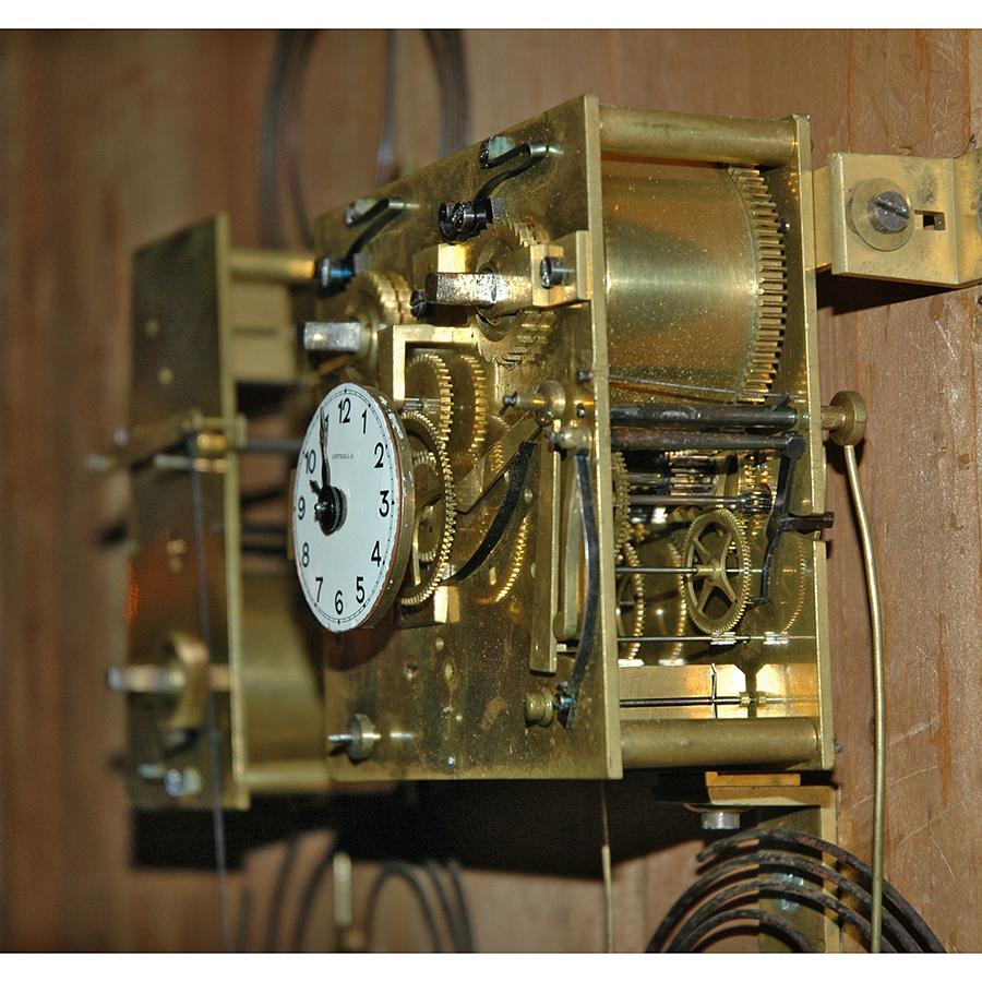 French Rare Animated Musical Painting Clock - Renaissance Antiques