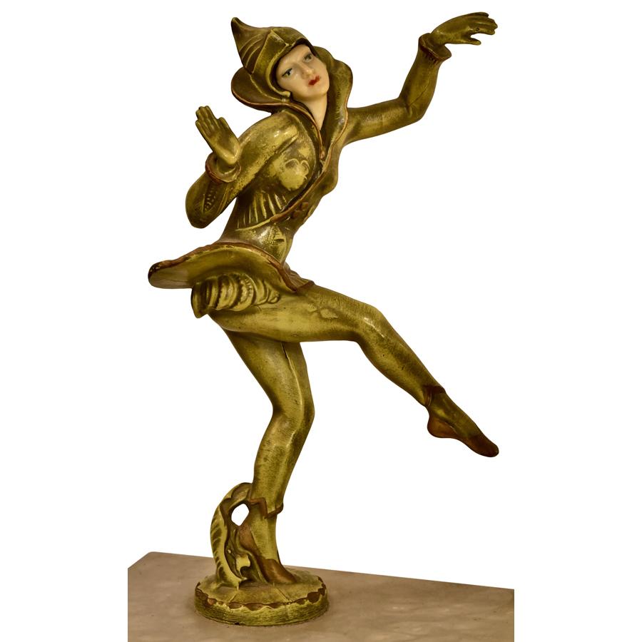 Art Deco Jester Lamp - Renaissance Antiques