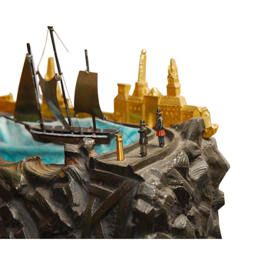 French Rocking Ship Automaton Clock - Renaissance Antiques