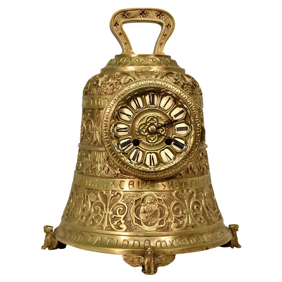 French Bell Form Mantel Clock - Renaissance Antiques