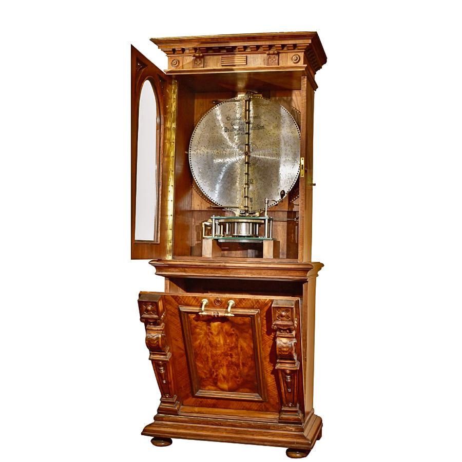 German Symphonion 25 1/4" Double Comb Upright Disc Music Box ...