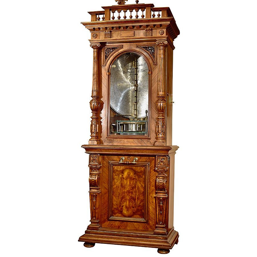 German Symphonion 25 1/4" Double Comb Upright Disc Music Box ...