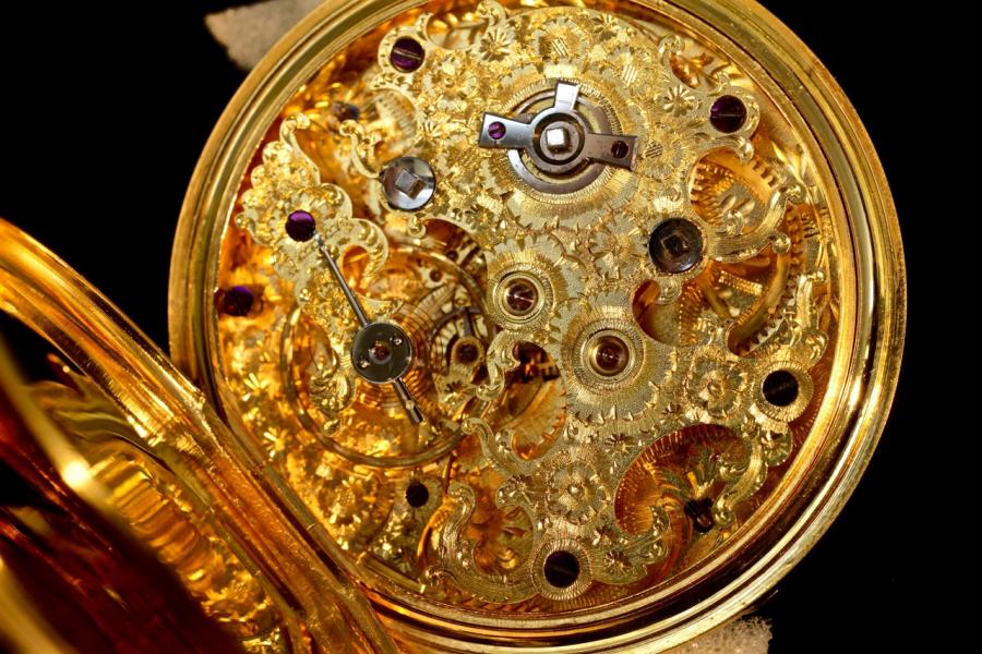 English Rare Arnold Adams & Co. Dual Time Zone Key Wound Pocket Watch ...