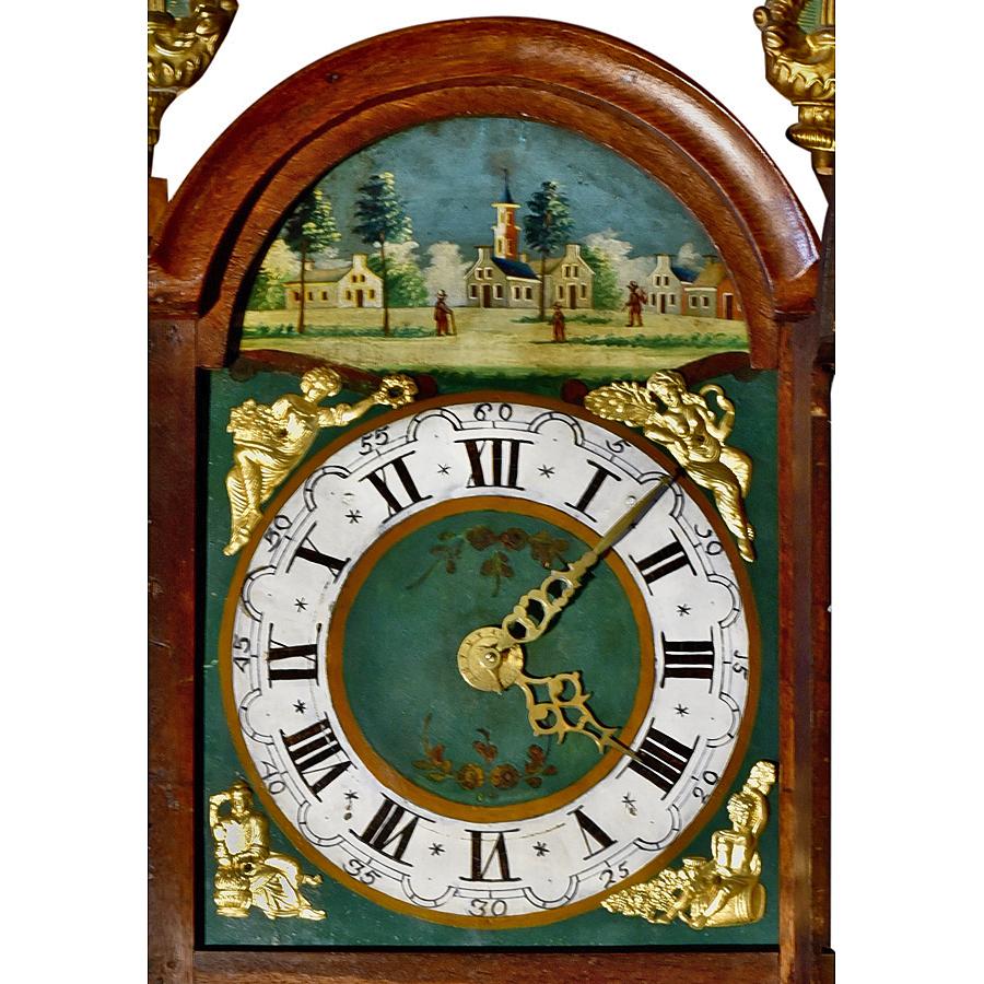 Dutch Frisian Staart (Tail) Wall Clock - Renaissance Antiques