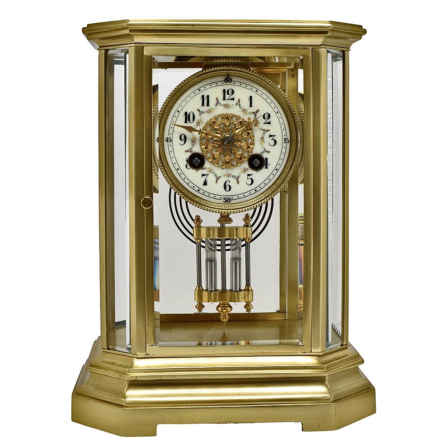 French Eight Sided Crystal Regulator - Renaissance Antiques