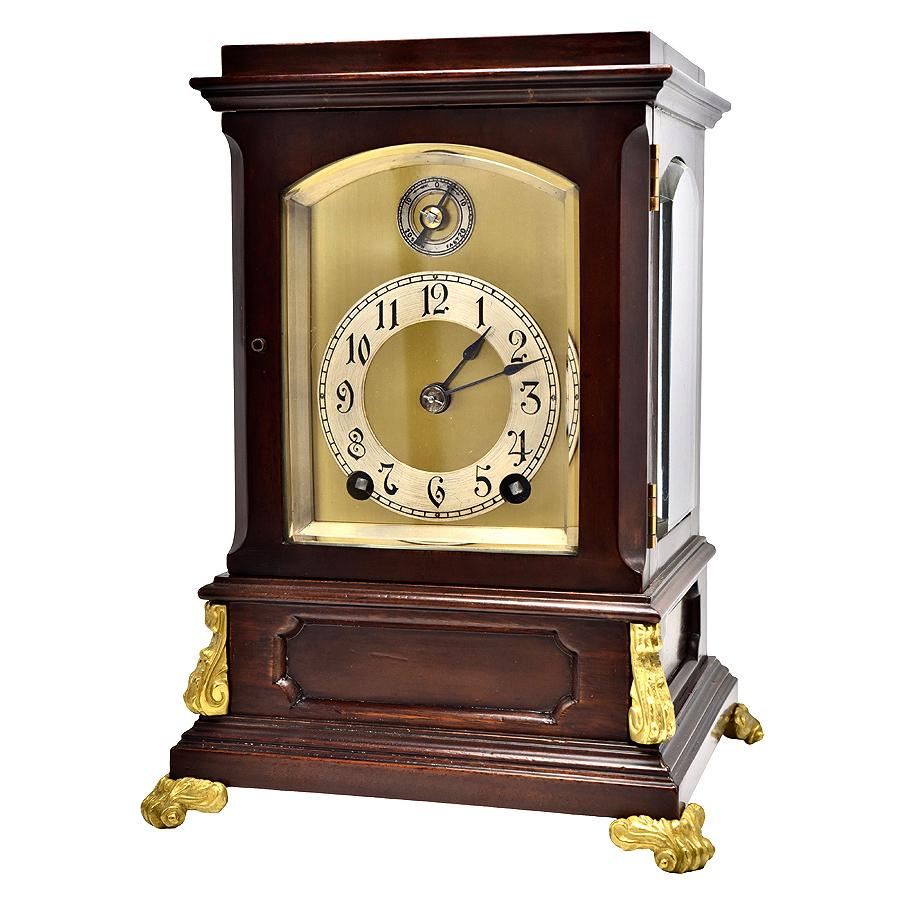 German Winterhalder and Hofmeier Mantel Clock - Renaissance Antiques