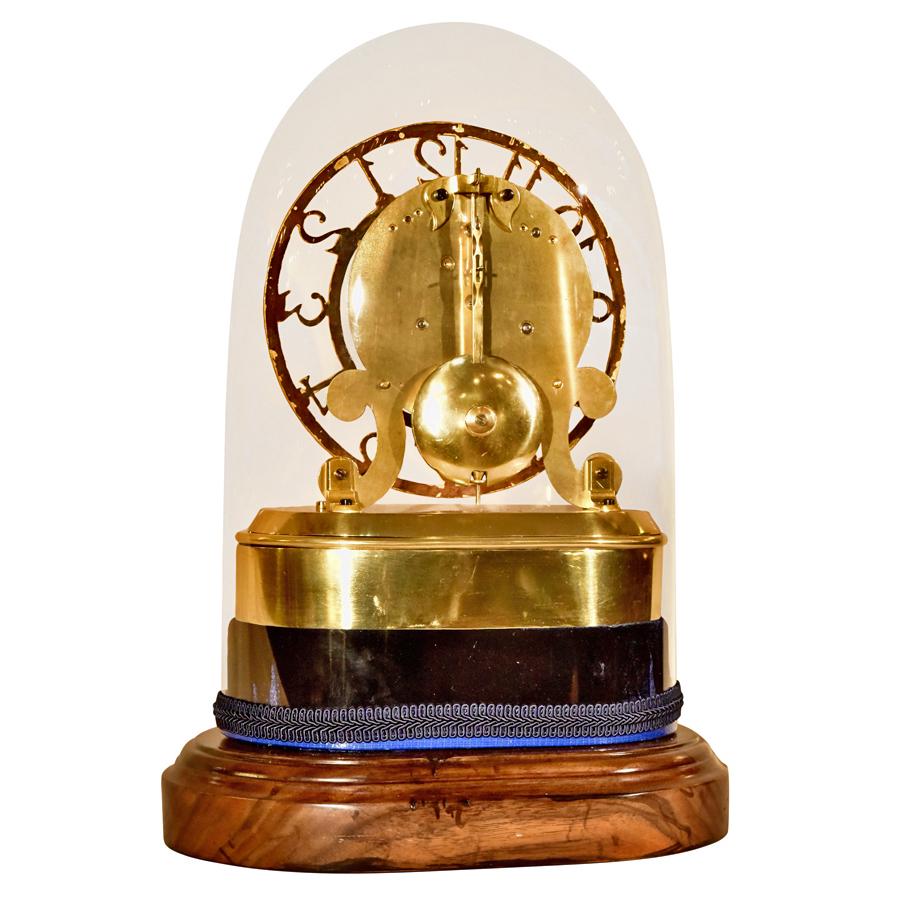 English Rare Skeleton Clock with Single Train Chain Fusee Movement by ...