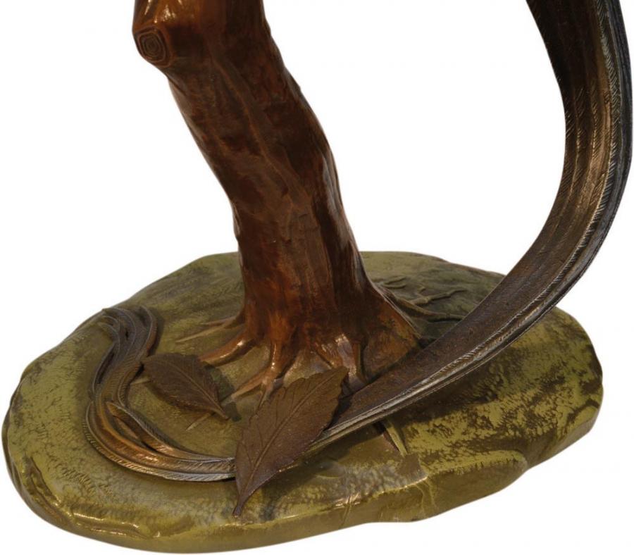 Austrian Hand Painted Large Vienna Bronze Rooster - Renaissance Antiques