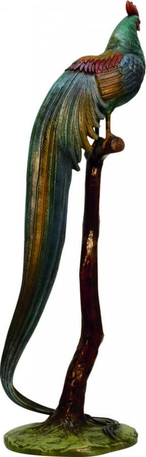 Austrian Hand Painted Large Vienna Bronze Rooster - Renaissance Antiques