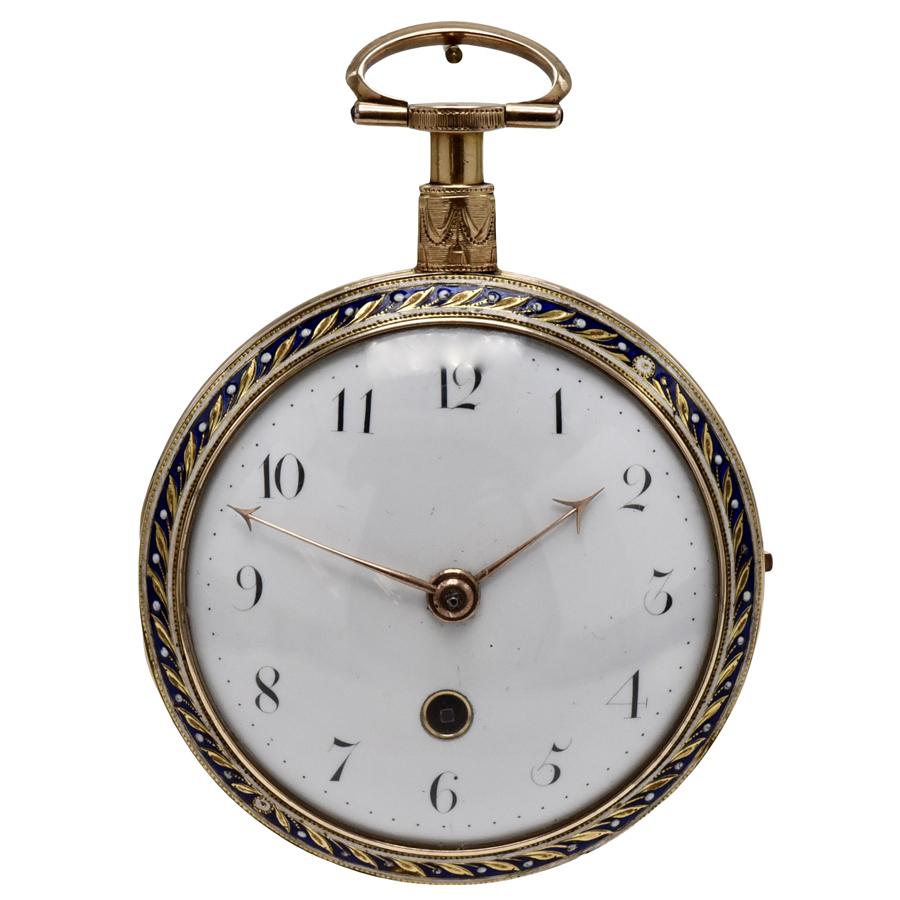 English 18K Open Face Pocket Watch by Rundell & Bridge - Renaissance ...