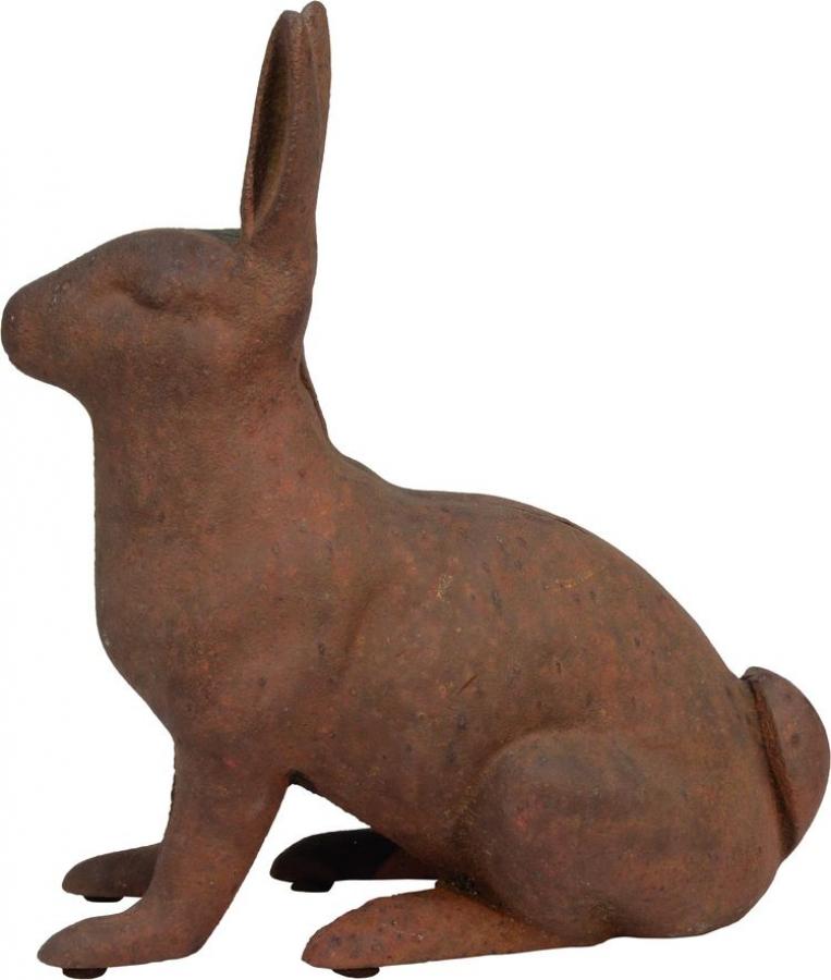 American Cast Iron Rabbit Doorstop - Renaissance Antiques