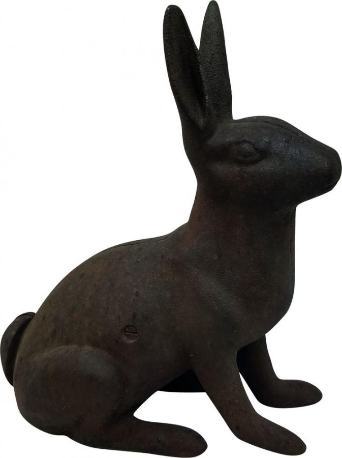 American Cast Iron Rabbit Doorstop - Renaissance Antiques