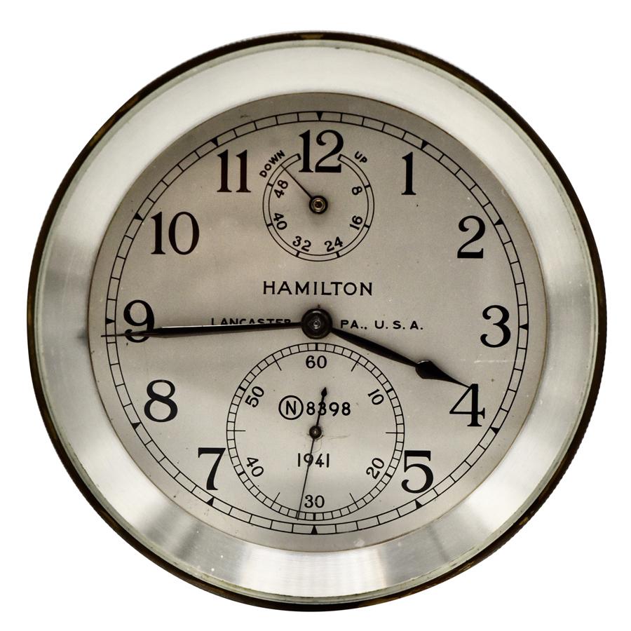 Rare American Hamilton 21 Marine Chronometer Master Clock - Renaissance ...