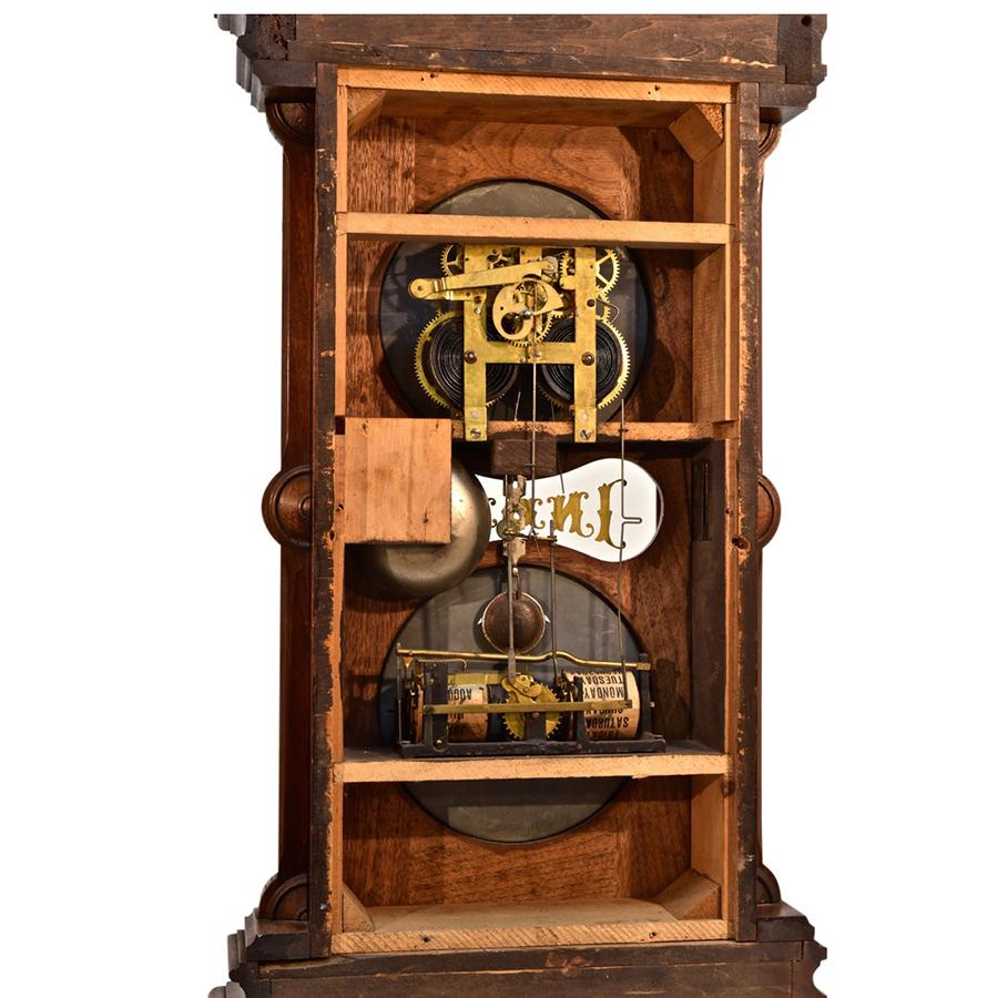 American Ithaca Calendar Clock Co. Index Double Dial Perpetual Calendar ...