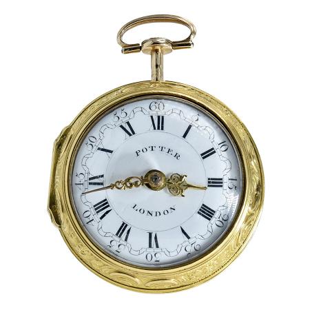 English 18th Century 18K Yellow Gold Triple Case Pocket Watch by Harry ...