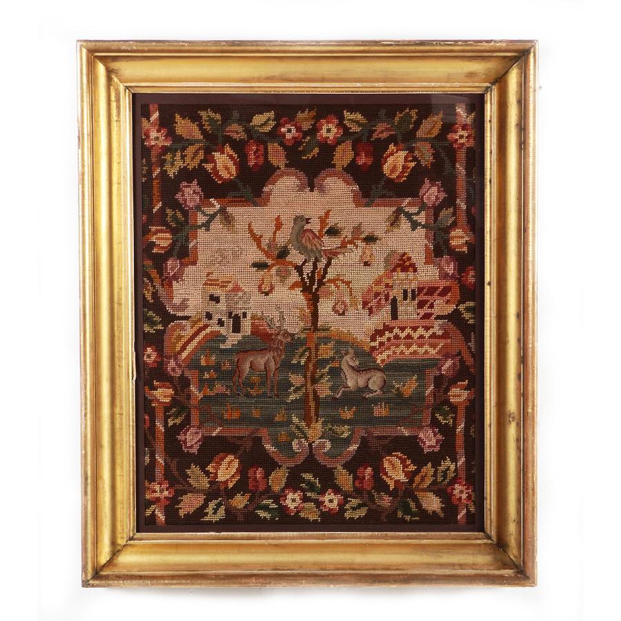 American Large Needlepoint - Renaissance Antiques