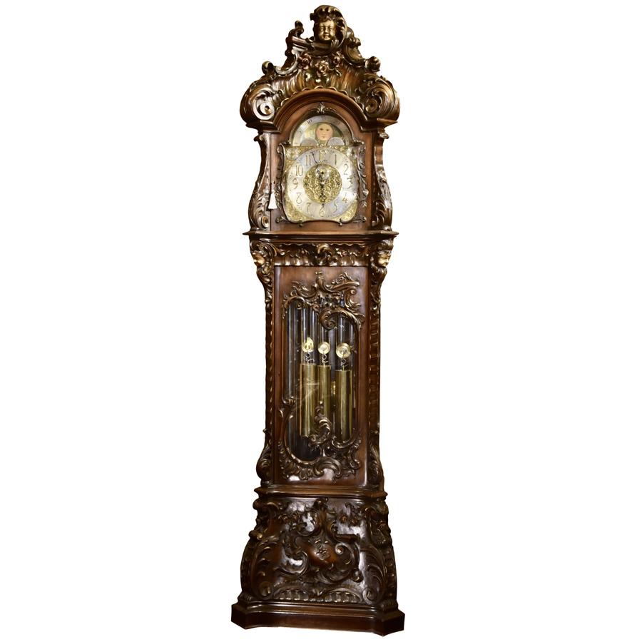 American and English Monumental Hall Clock by Elliott of London ...